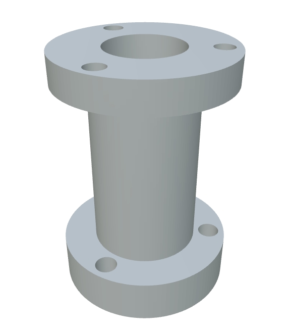 Precision CNC-Machined Flanged Cylinder | LS Custom Components